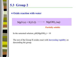 Group 2 Elements - Trends and Properties | PPT