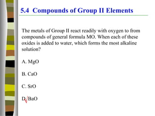 Group 2 Elements - Trends and Properties | PPT