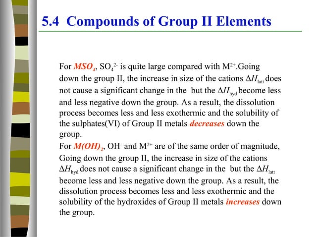 Group 2 Elements - Trends and Properties | PPT | Chemistry | Science