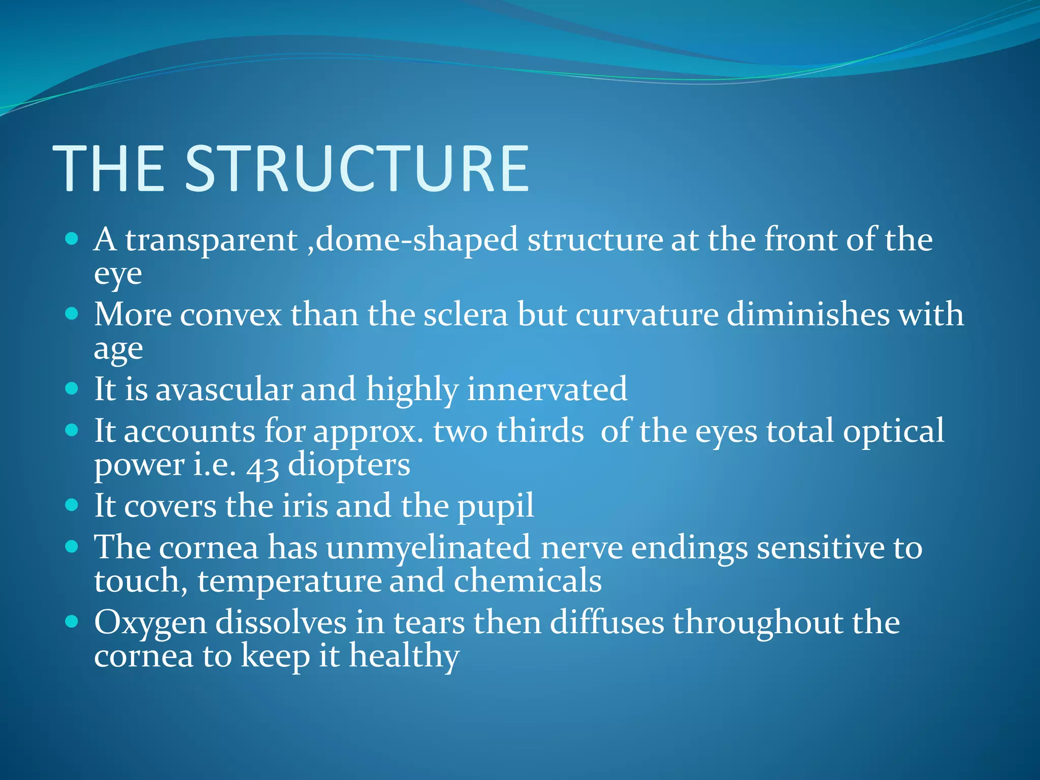 ANATOMY OF THE CORNEA | PPTX