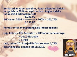 cara menghitung inflasi | PPT