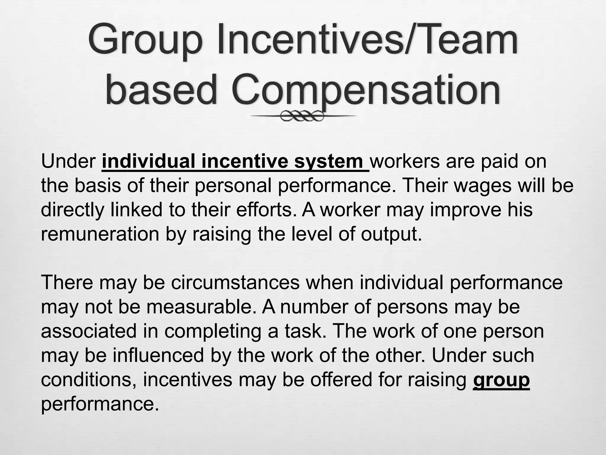 Group incentive plans | PPTX