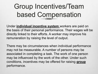 Group incentive plans | PPTX