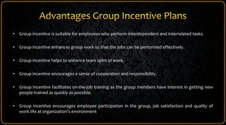 Group incentive plans | PPTX | Business Accounting & Finance | Business