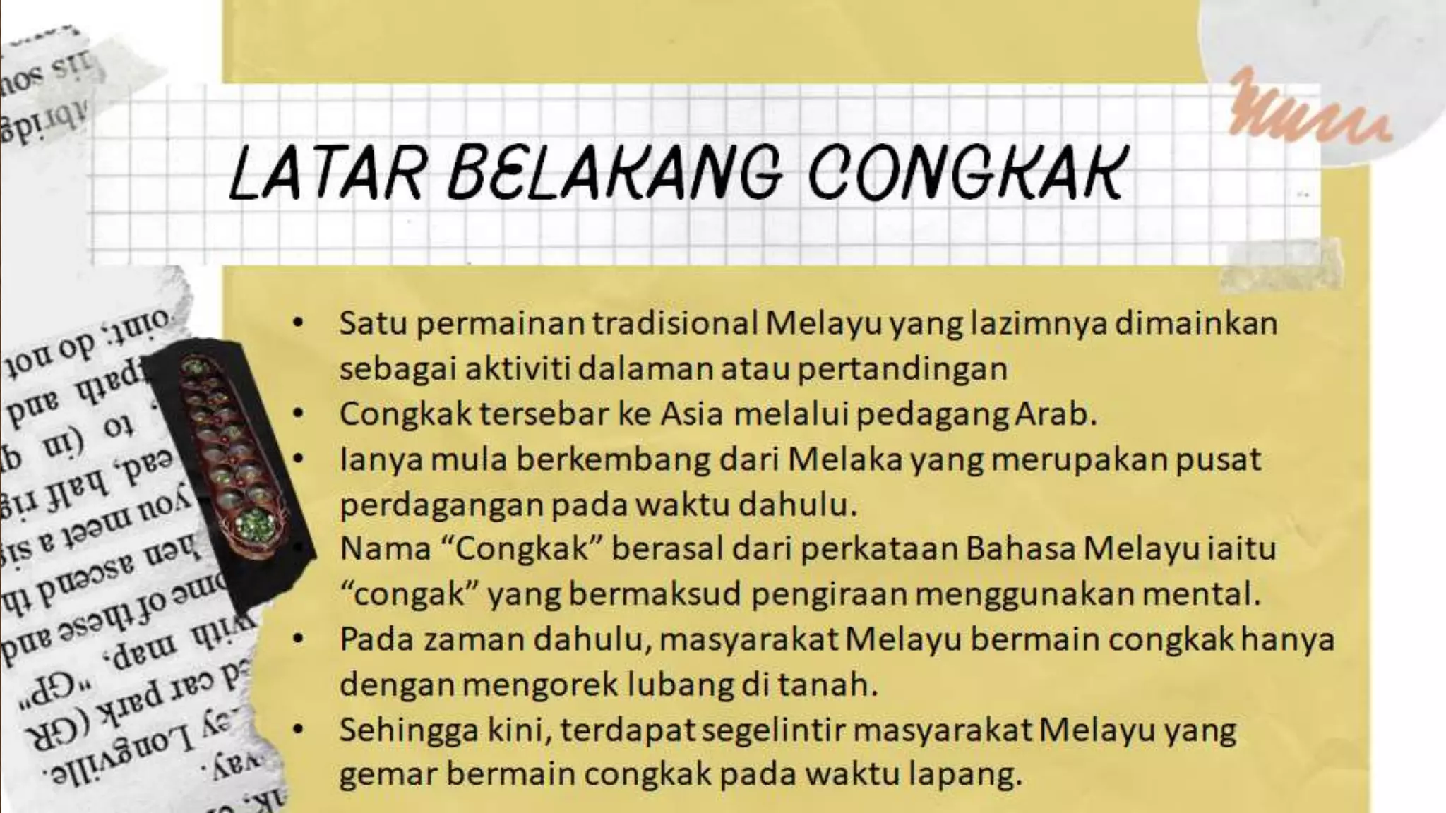 PERMAINAN TRADISIONAL CONGKAK | PPTX