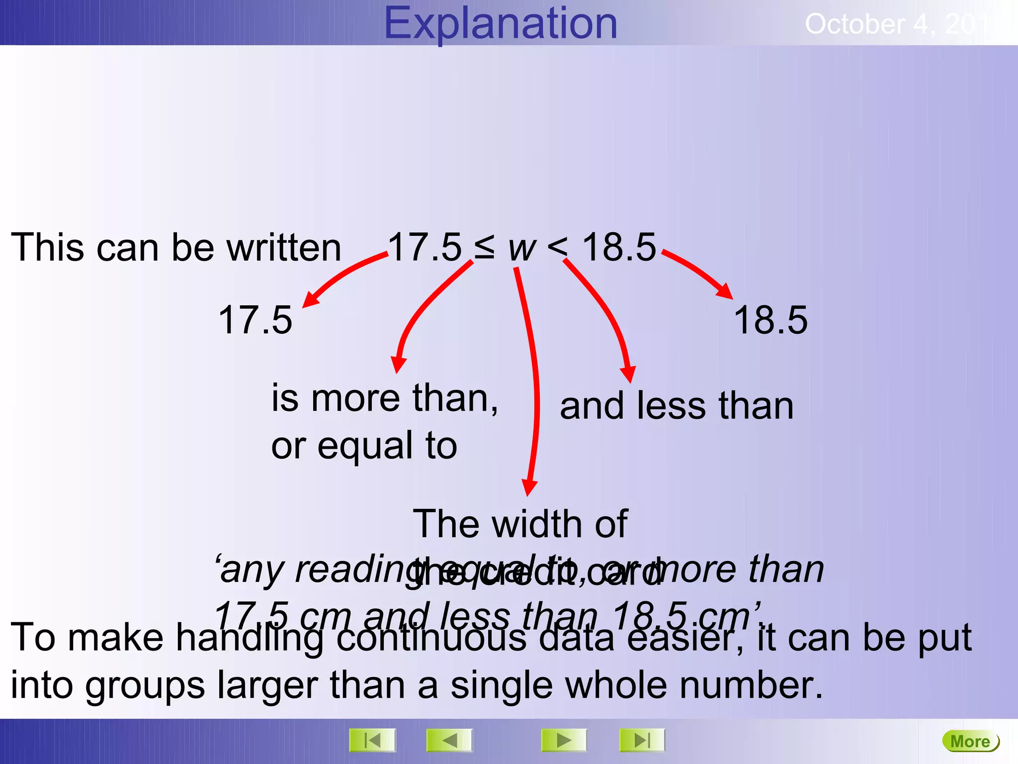 Grouping data continuous | PPT