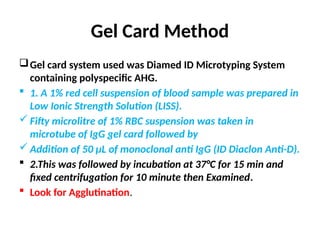 Blood Grouping , its importance, method to asses | PPT