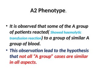 Blood Grouping , its importance, method to asses | PPTX