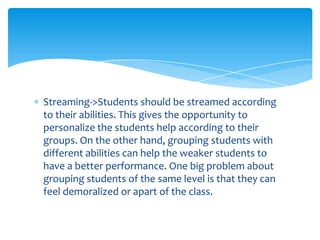 Grouping students; important facts about the chapter | PPTX