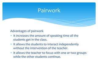 Grouping students; important facts about the chapter | PPTX