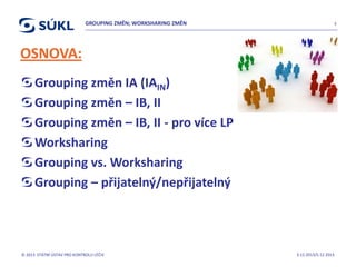 Grouping a worksharing změn - SUKL.cz