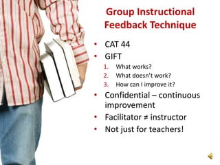 Group Instructional Feedback Technique | PPTX