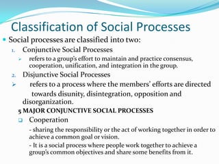 Group interaction and social processes-sociology (PPT) | PPTX