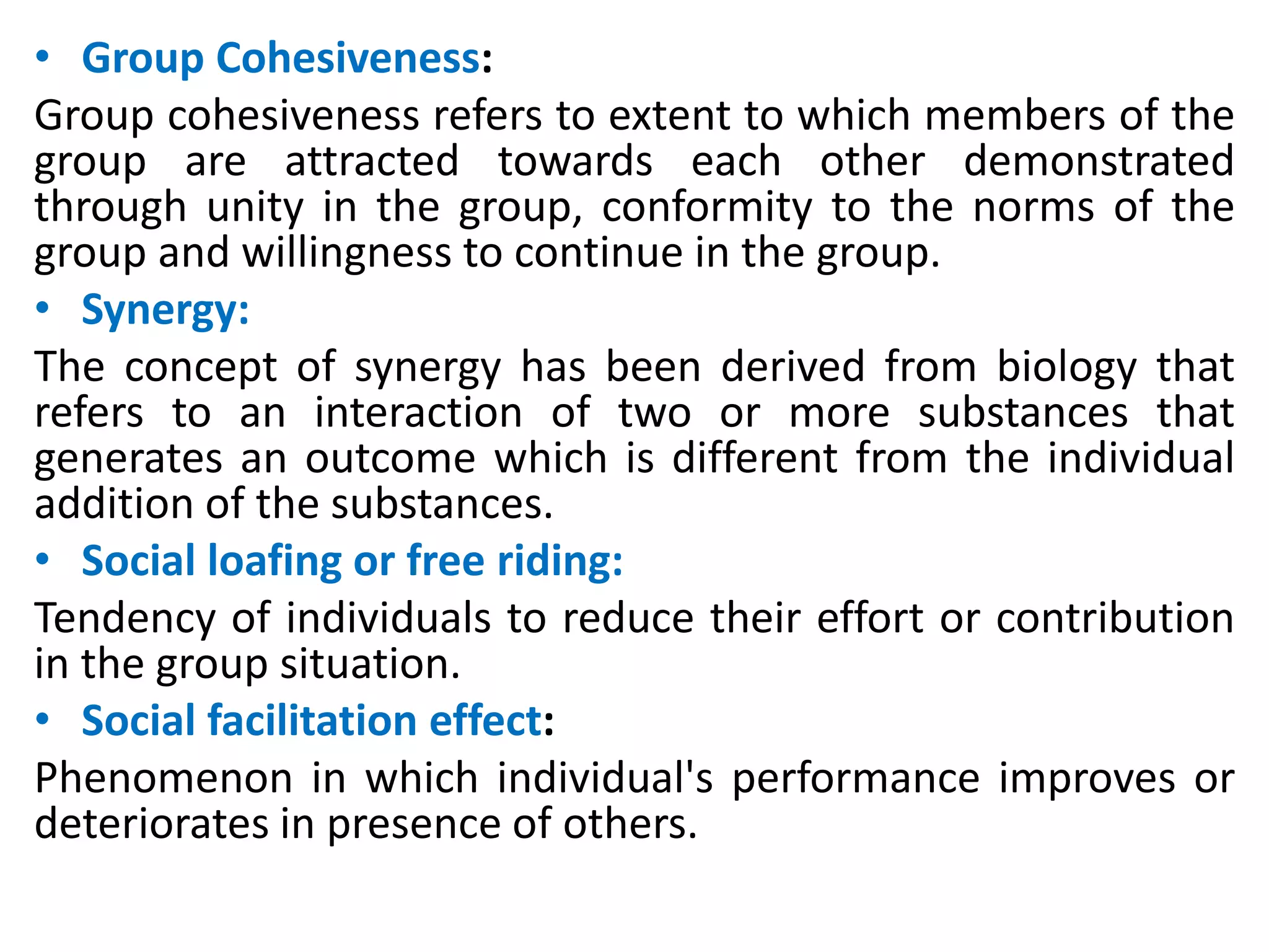 Group and intergroup processes | PPTX