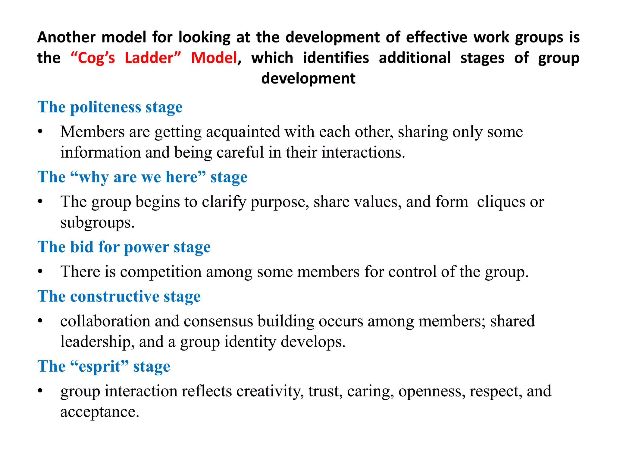 Group and intergroup processes | PPTX