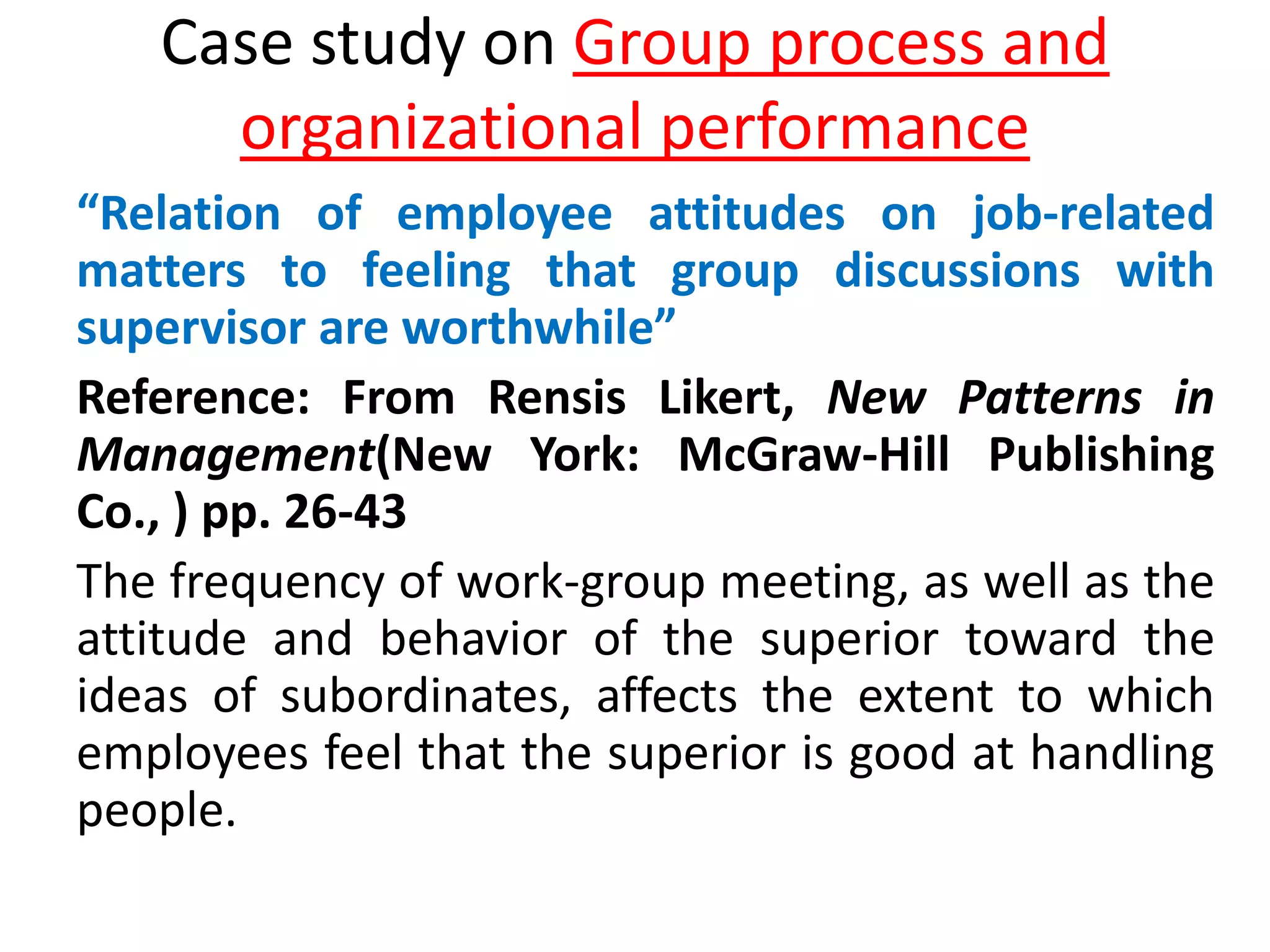 Group and intergroup processes | PPTX