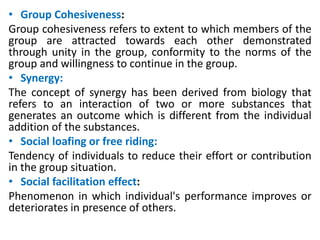 Group and intergroup processes | PPTX