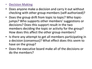 Group and intergroup processes | PPTX