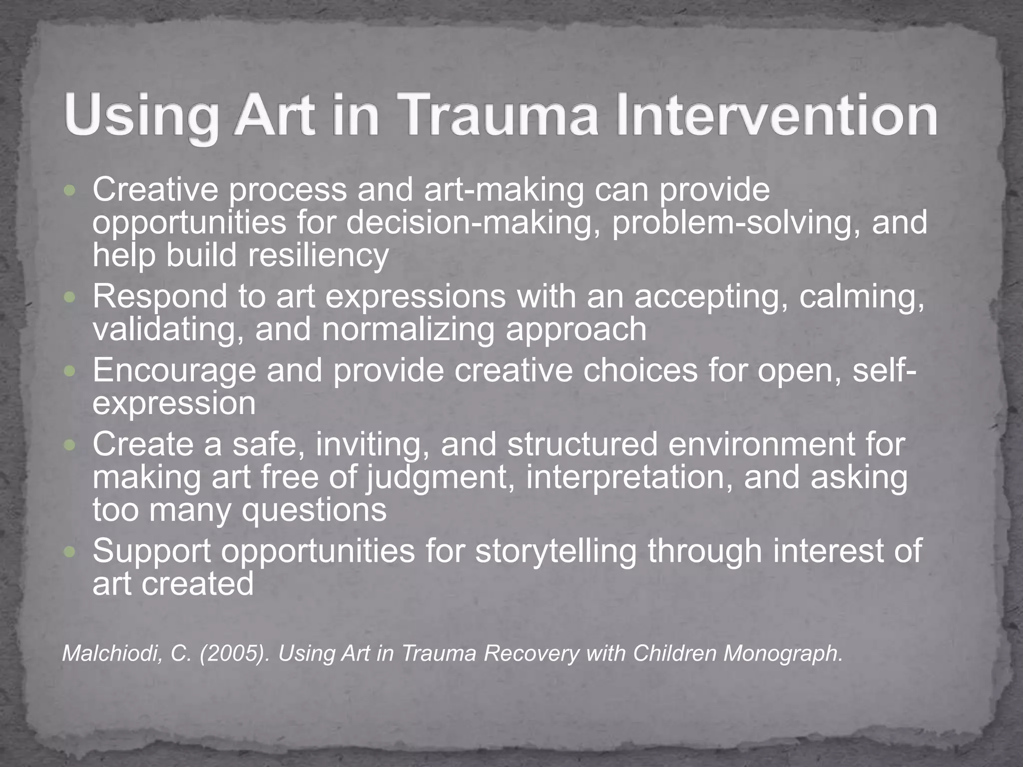 Group Art Therapy Interventions & Strategies: Working with Children ...
