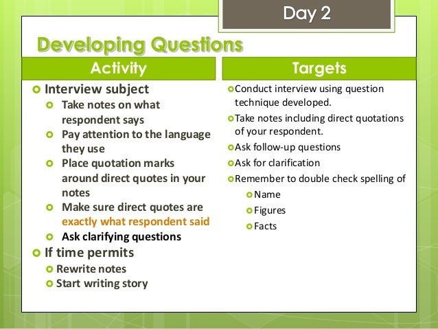 Group Interview Spring 2014