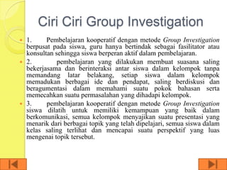 Group Investigation ppt | PPT