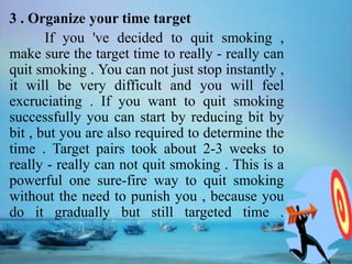 How to Stop Smoking | PPT