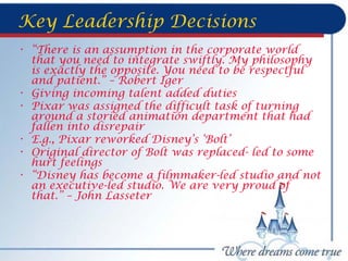 Pixar - Disney M&A Situation | PPT