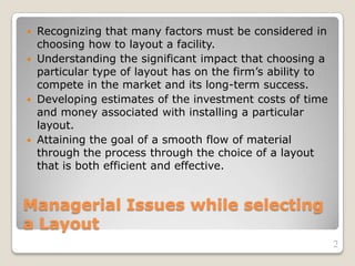 Group Layout (Manufacturing Management) | PPTX