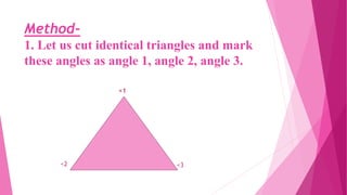 Sum of all Angles of a Triangle | PPTX