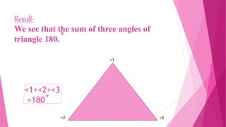 Sum of all Angles of a Triangle | PPTX