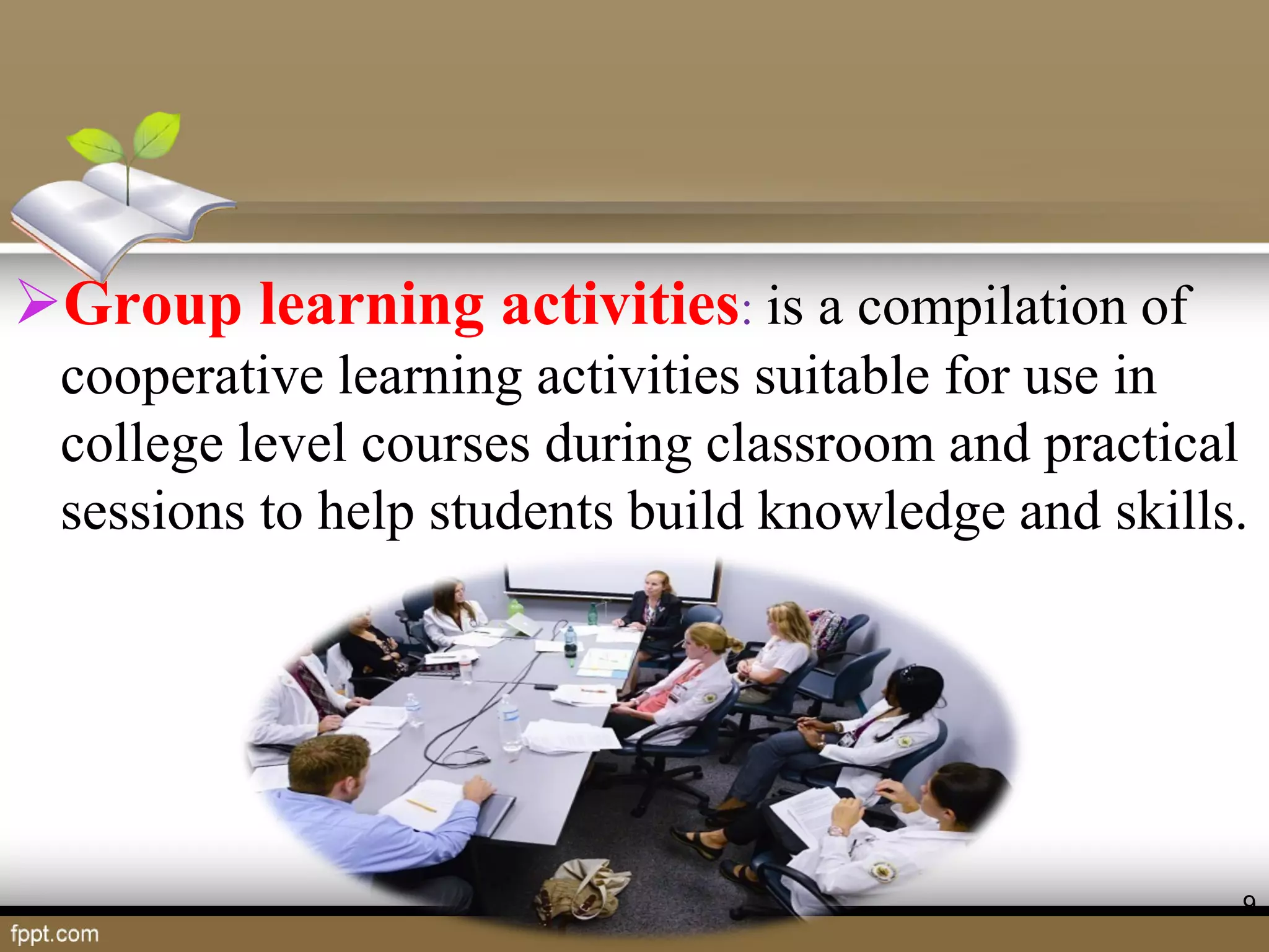 Group learning activities | PDF