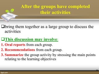 Group learning activities | PDF