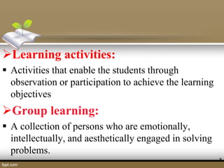 Group learning activities | PDF