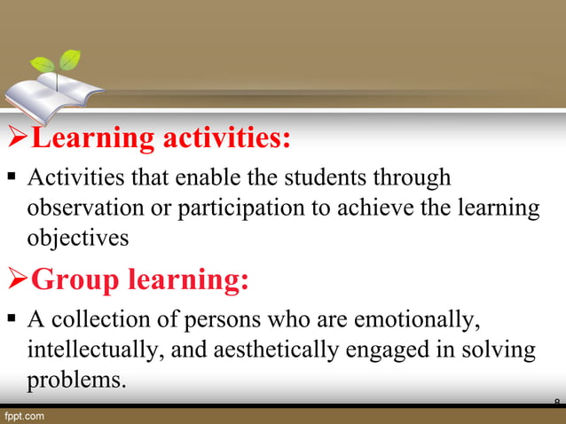 Group learning activities | PDF | Homework and Study | Education
