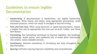 Good documentation practices ALCOA+ LEGIBLE | PPTX