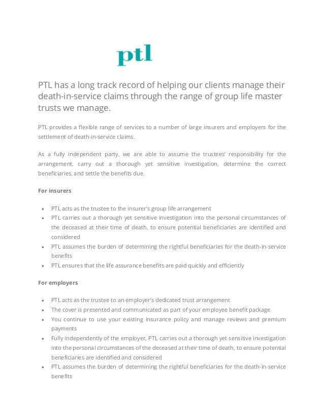 Group Life Assurance Schemes - PTL UK.pdf