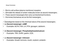 Group ll Hormones.pptx for UG Life Science Students | PPT