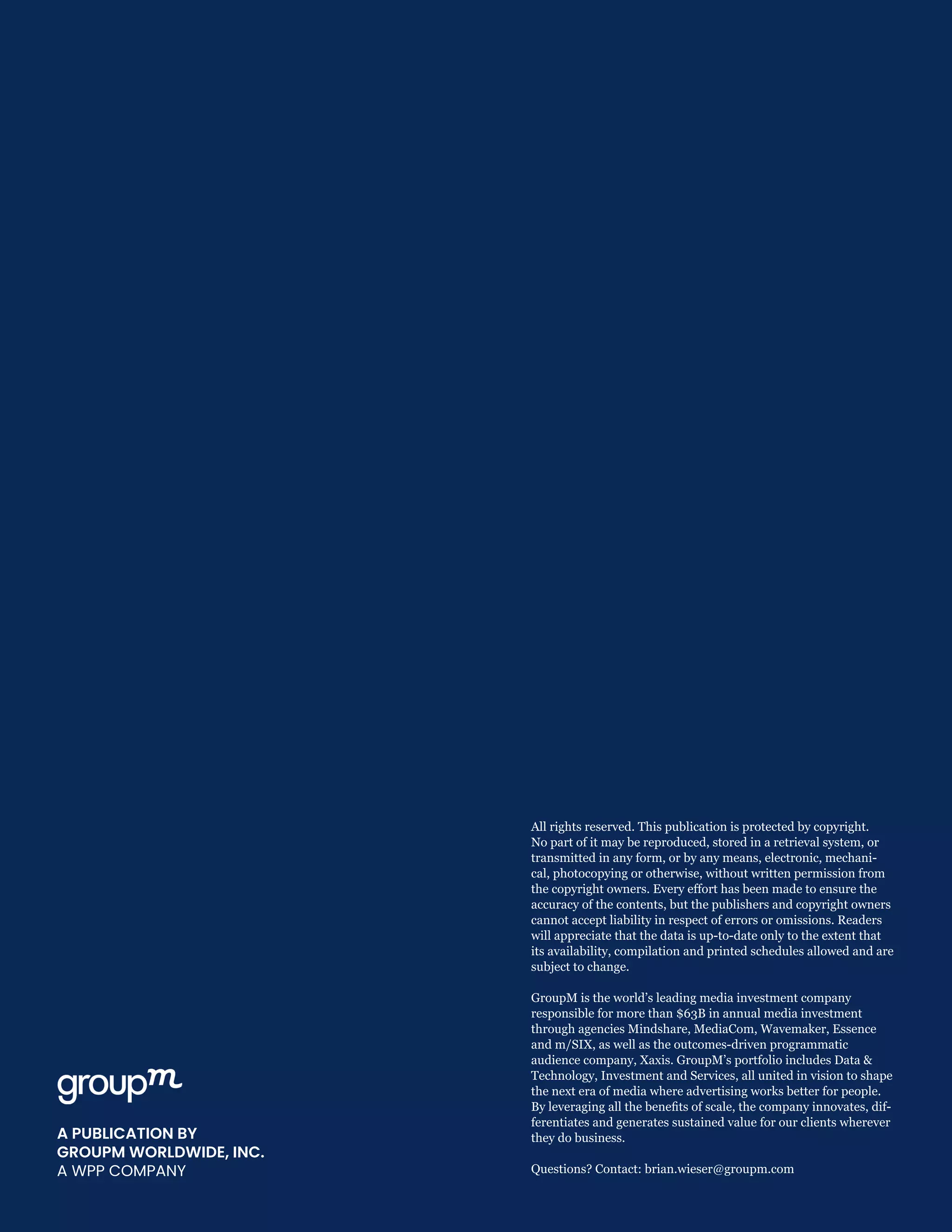 GroupM The Great Shift 2020 | PDF