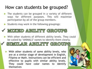 Group Management in Multigrade Teaching | PPTX