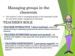 Group Management in Multigrade Teaching | PPTX