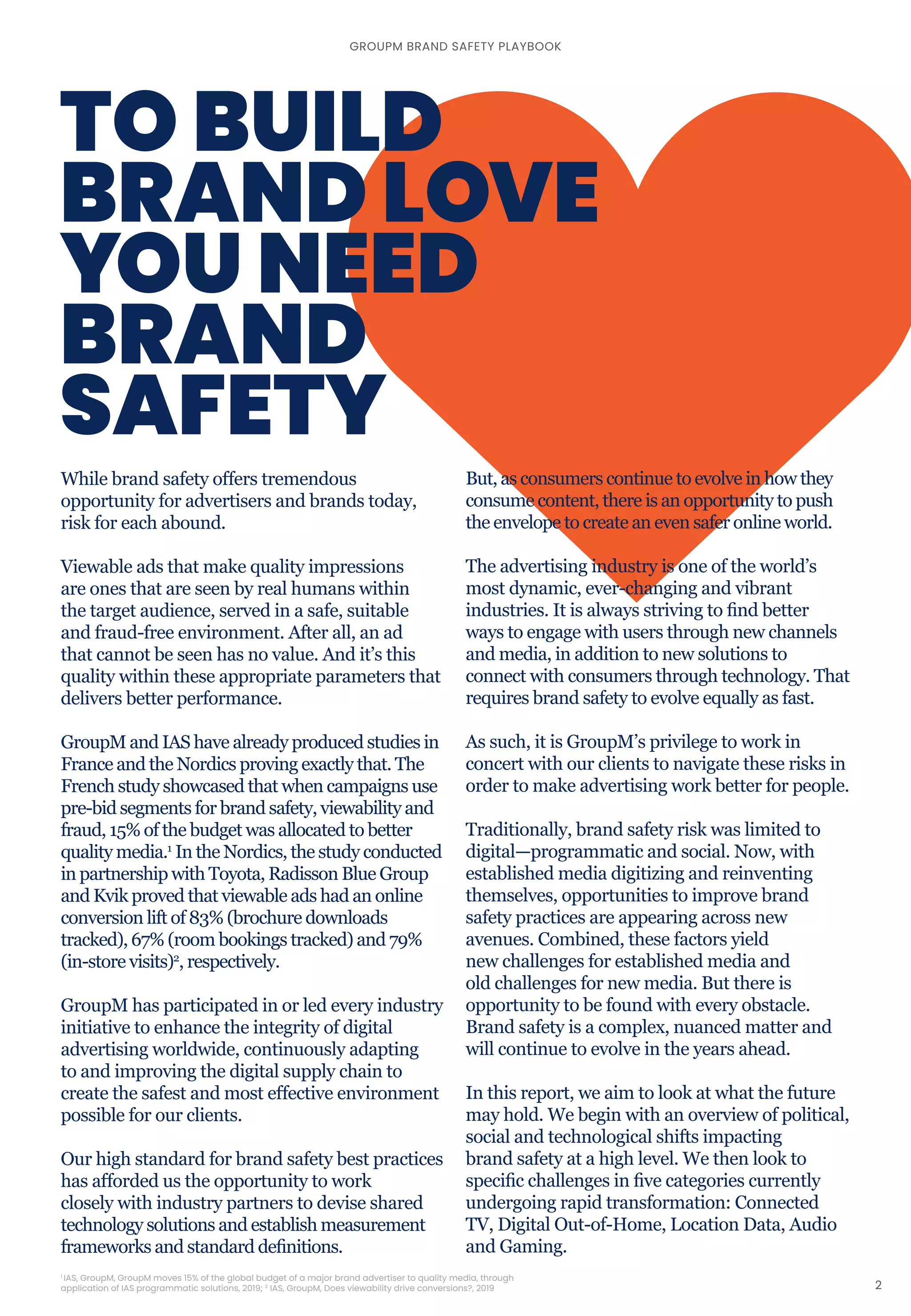 GroupM Brand Safety Playbook For Marketers | PDF