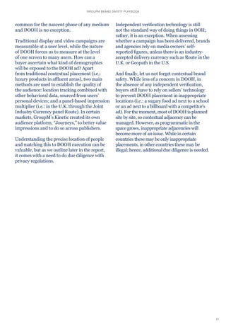 GroupM Brand Safety Playbook For Marketers | PDF