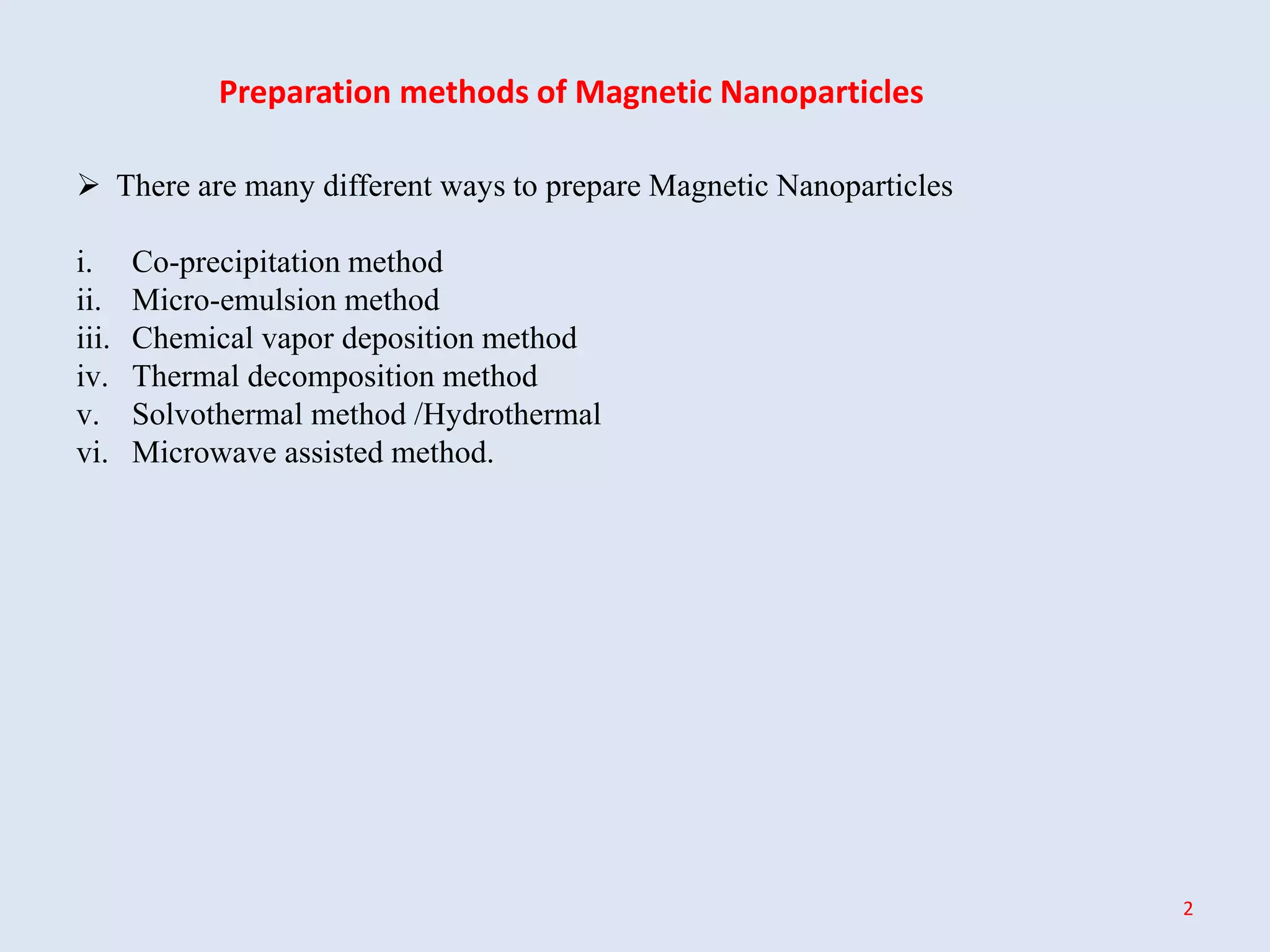 Magnetic Nanomaterials | PPTX | Chemistry | Science