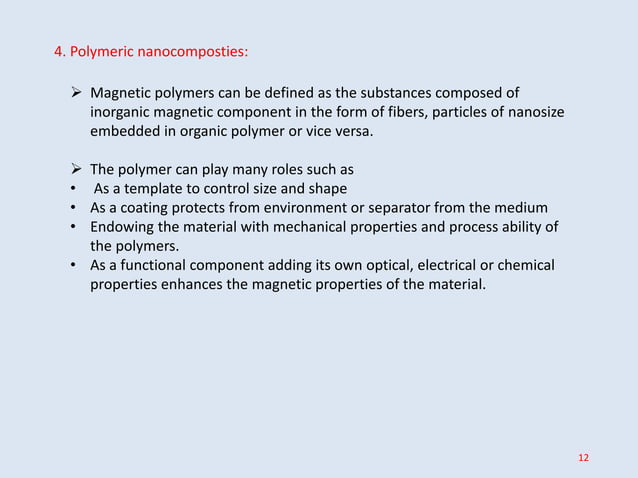 Magnetic Nanomaterials | PPTX | Chemistry | Science