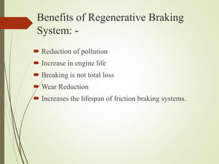 Regenerative Braking System | PPT