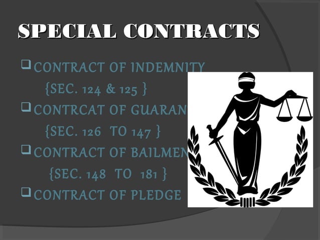 Special Contracts: Indemnity,Guarantee,Bailment and Pledge | PPT | Life Insurance | Insurance