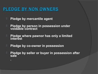 Special Contracts: Indemnity,Guarantee,Bailment and Pledge | PPT