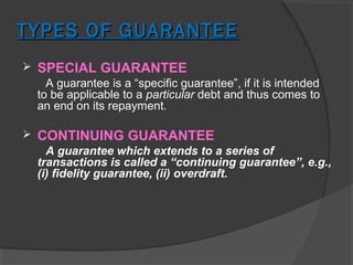Special Contracts: Indemnity,Guarantee,Bailment and Pledge | PPT