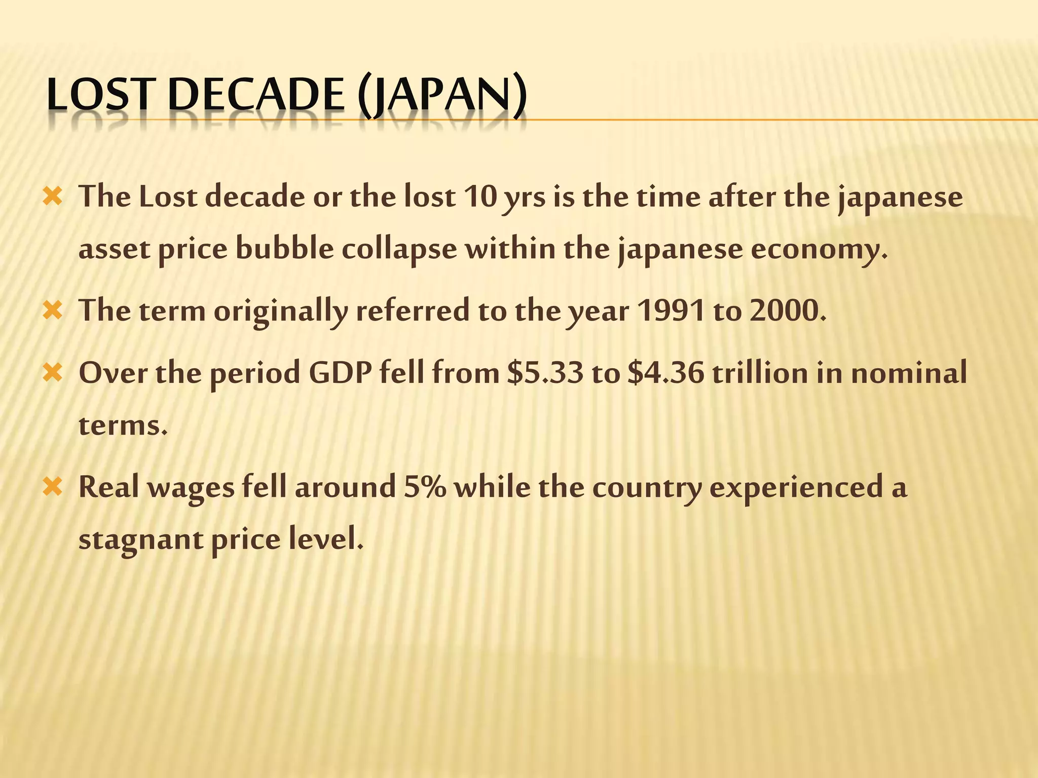 1990 Japanese recession | PPT