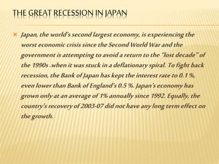 1990 Japanese recession | PPTX